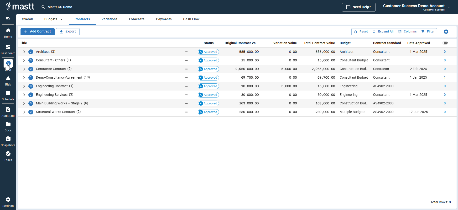 How to Edit and Delete Contracts