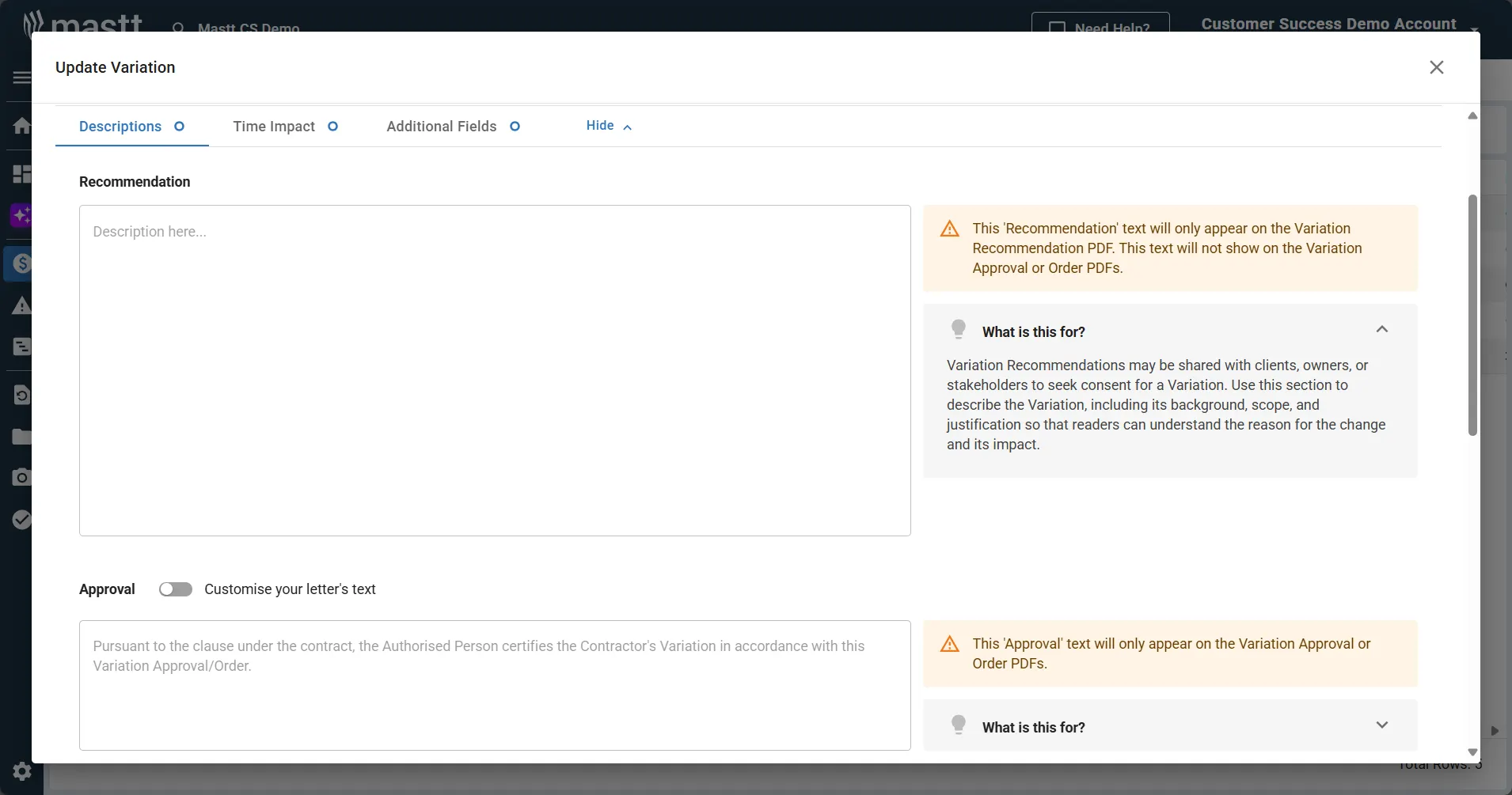 How to Download and Customise Variation Letters