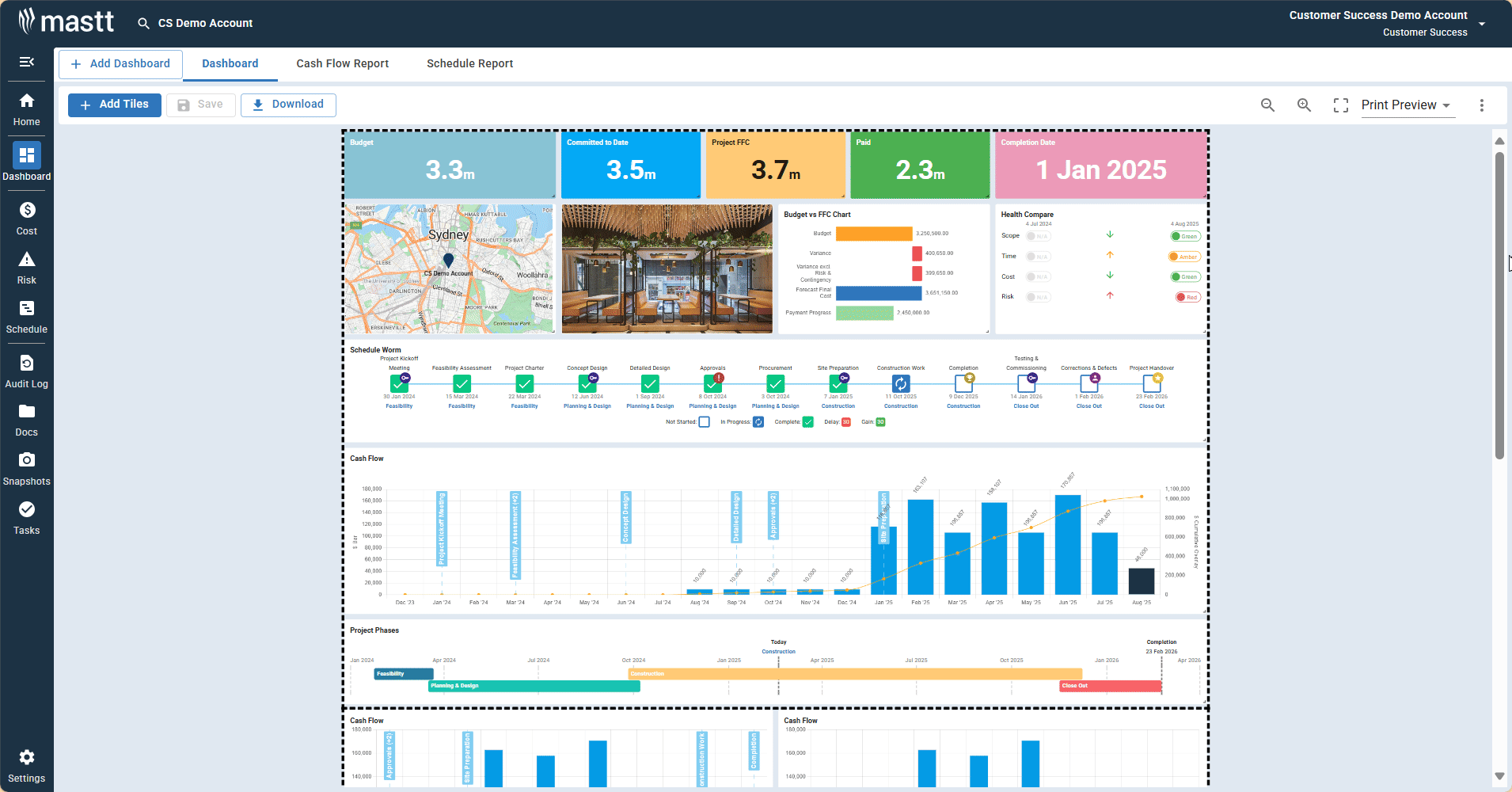 How to Set Dashboard Reports to Portrait