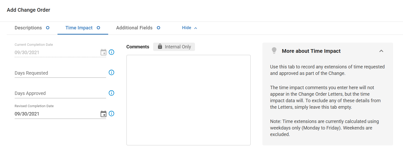 How to Create Change Orders and Extensions of Time (EOT)
